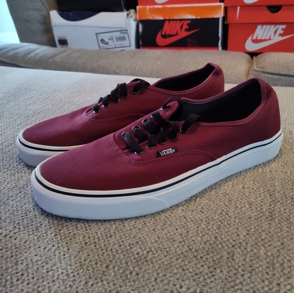 Vans | Shoes | Vans Maroon Shoes | Poshmark
